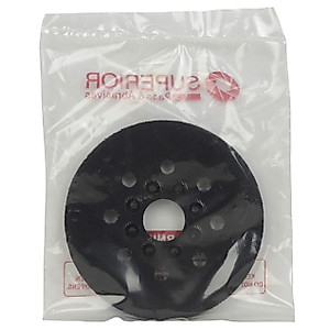 Superior Pads and Abrasives RSP42 5 inch Diameter 8 Vacuum Holes Hook & Loop Sanding Pad Replaces Bosch 2610955945 / RS034-4 Pack