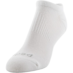 Peds Women's Moisture Wicking Low Cut Socks With X-wrap Arch Support, Multipairs, White (6-Pairs), Shoe Size: 5-10