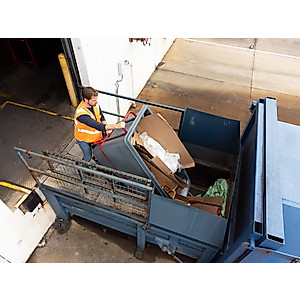 Rubbermaid Brute Tilt Dump Truck/Trash Cart/Garbage Collection/Recycling, 1 Cubic Yard, Standard Duty, 1,250 lbs., Gray, Distribution Centers/Warehouse/Manufacturing/Stadiums