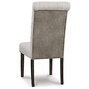 Signature Design by Ashley Adinton Classic Upholstered Dining Chair, 2 Count, Light Gray