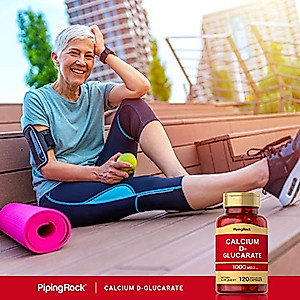 Calcium D Glucarate 1000mg | 120 Capsules | Non-GMO, Gluten Free Supplement | by Piping Rock