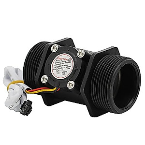 DIGITEN G1-1/2" G1.5" Water Flow Sensor, Food-Grade Hall Effect Sensor Flow Meter Flowmeter Control 5-150L/min - Arduino, Raspberry Pi, and Reverse Osmosis Filter Compatible