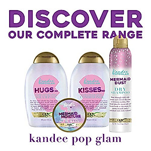 OGX Kandee Johnson Collection Mermaid Moisture Deep Conditioning Hair Mask for Color-Treated Hair, Sulfate-Free Surfactants Moisturizing Treatment for Dry Damaged Hair, 6 oz, Floral