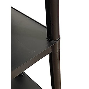 Juggernaut Storage 30"W x 14"D x 55"H 4-Shelf Resin Shelving, 280lb Capacity Black (SRS3014-4BLK)