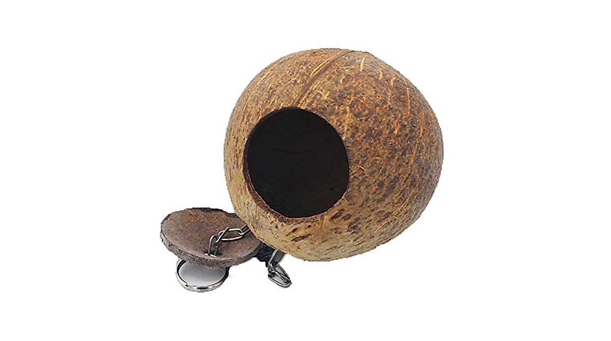 Natural Coconut Bird Nest Cage for Parrots & Shelters