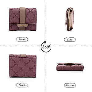 JOSEKO Small Wallet for Women, Girls Wallet Women Wallet Womens Wallet Wallet for Girls Elegant Wallet Purse Credit Card Holders Money Organizer Clutch