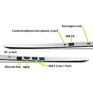Acer 2023 Newest Aspire 1 Slim Laptop, 15.6" FHD Laptop, Intel Celeron Dual-core Processor, 16GB RAM, 128GB eMMC, 1-Year Microsoft 365 Personal Subscription,Student, Win 11 Home S, Bundle with JAWFOAL