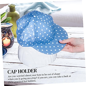 Didiseaon 10 Pcs Hat Holder Baseball Hat Display Holder Baseball Hat Clear Inner Support Baseball Cap Shaper Baseball Cap Display Stand Baseball Hat Inner Support Hat Stands for Display