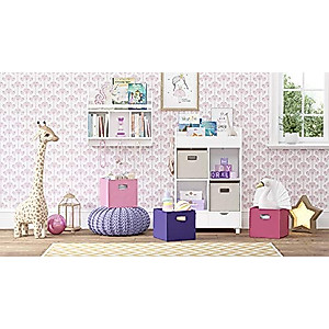 RiverRidge Book Nook Collection Kids Cubby Bookrack Storage Cabinet, White