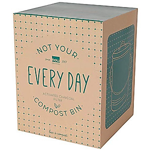 Now Designs Vintage Compost Bin, Ivory