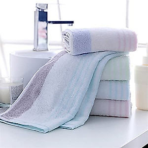 EYHLKM Cotton Face Towel Children Adult Household Towel Hair Towel (Color : D, Size : 33x74cm)