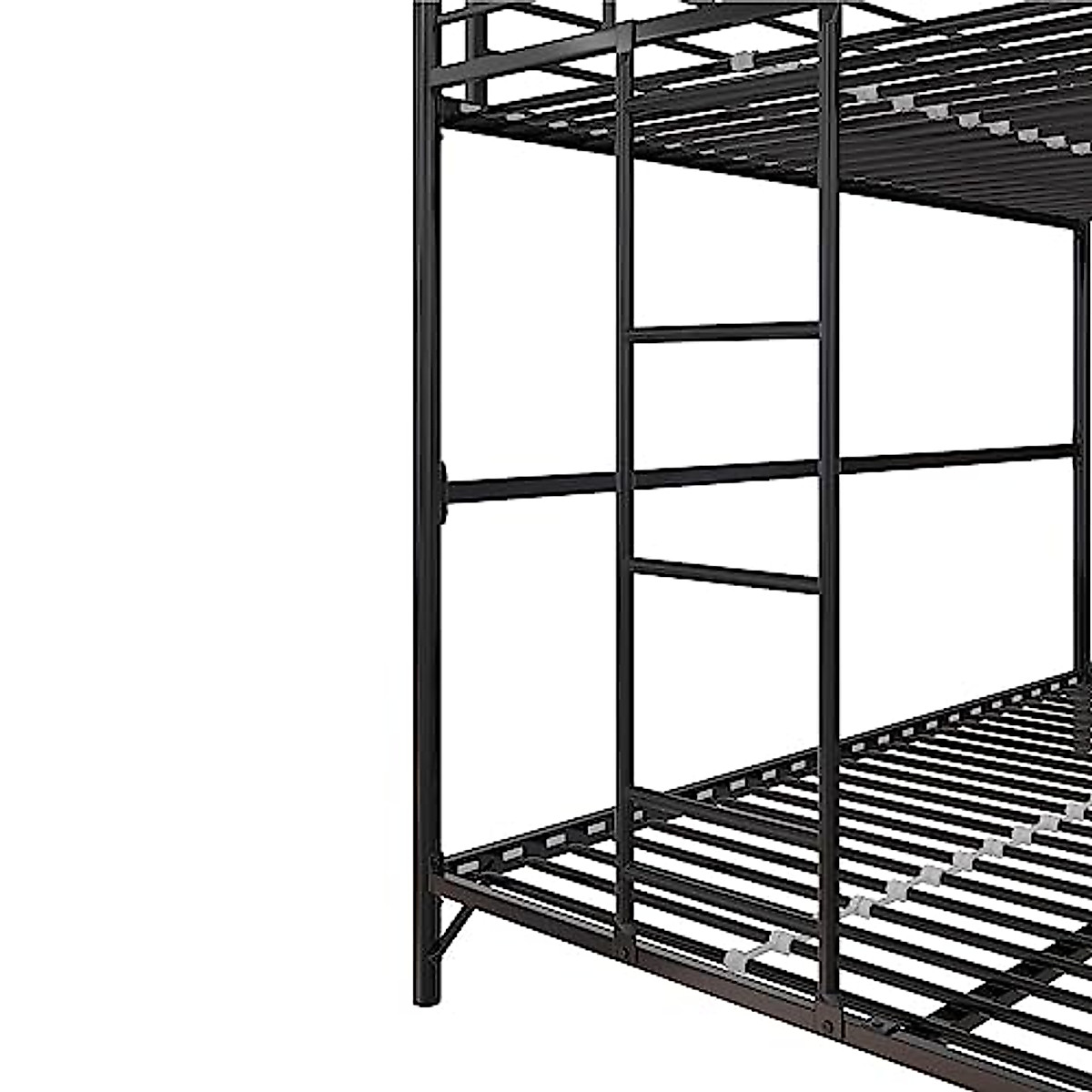 DHP Daven Easy Assembly Kids Bunk Bed, Twin Over Full, Black