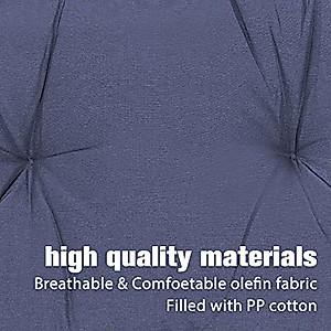 Aoodor Deep Seating Loveseat Cushion Set, Cushions for Patio Sectional Sofa, Breathable Soft Cushion with Back Cushion for Patio Furniture - Set of 2 (2 Back 2 Seater)