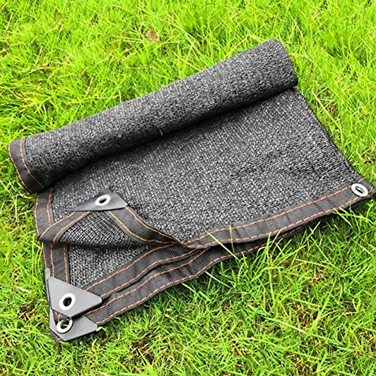 LXLA Privacy Fence Screening with Grommets - Sun Fencing Screen Cover for Balcony, Patio, Deck - Black (Size : 12m x 12m)