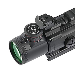 5X50mm Prism Scope GIII LS5X50 with Illuminated Red/Green/Blue Chevron Reticle (Chevron Reticle)