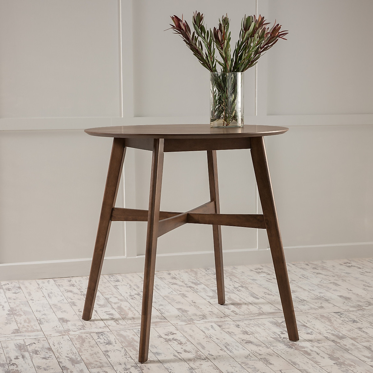 Christopher Knight Home Gavin Wood Counter Height Table, Natural Walnut Finish