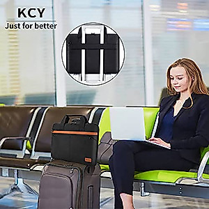 KCY Laptop Bag Case 15.6 Inch with Shoulder Starp, Slim Computer Sleeve Cover Compatible with MacBook Air 15 M2, New MacBook Pro 16 M1 2021-2023, 15-16 Inch Hp Lenovo Dell Acer Asus Notebook, Black