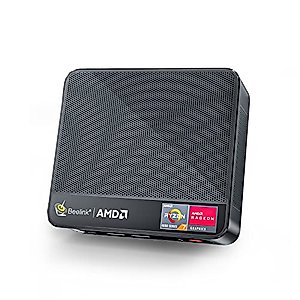 Beelink Mini PC, Mini Computer AMD Ryzen 5 5500U(up to 4.0GHz) 7nm, 6C/12T, 16GB DDR4 RAM 500GB NVME SSD, HDMI|Type-c|Wi-Fi 6|RJ45|Bluetooth 5.2 Office Mini Computer