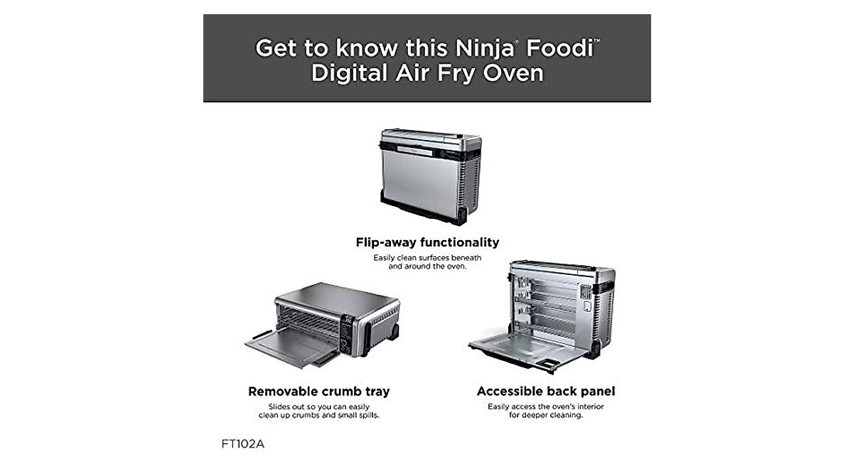 Ninja Foodi 9-in-1 Digital Air Fry Oven - Multi-Function Stainless Steel