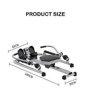 LuusMm Foldable Rowing Machine Equipment for Home Gym, Multifunctional Hydraulic Rowing Machine, Foldable Rowing Machine for Home Fitness Training (Sports Fitness)