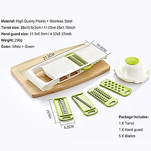 5Pcs/Set Fruit Vegetable Shredder Slicer Shredding Device Multi Function Manual Potato Cutter