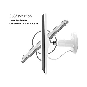 CYJJZQ 2 Pack Solar Panel Camera Charger Fit for Arlo Essential Spotlight/XL Spotlight Camera, Ring Spotlight Cam Plus/Spotlight Pro 5V 4W Fast Charging with 10FT Cable