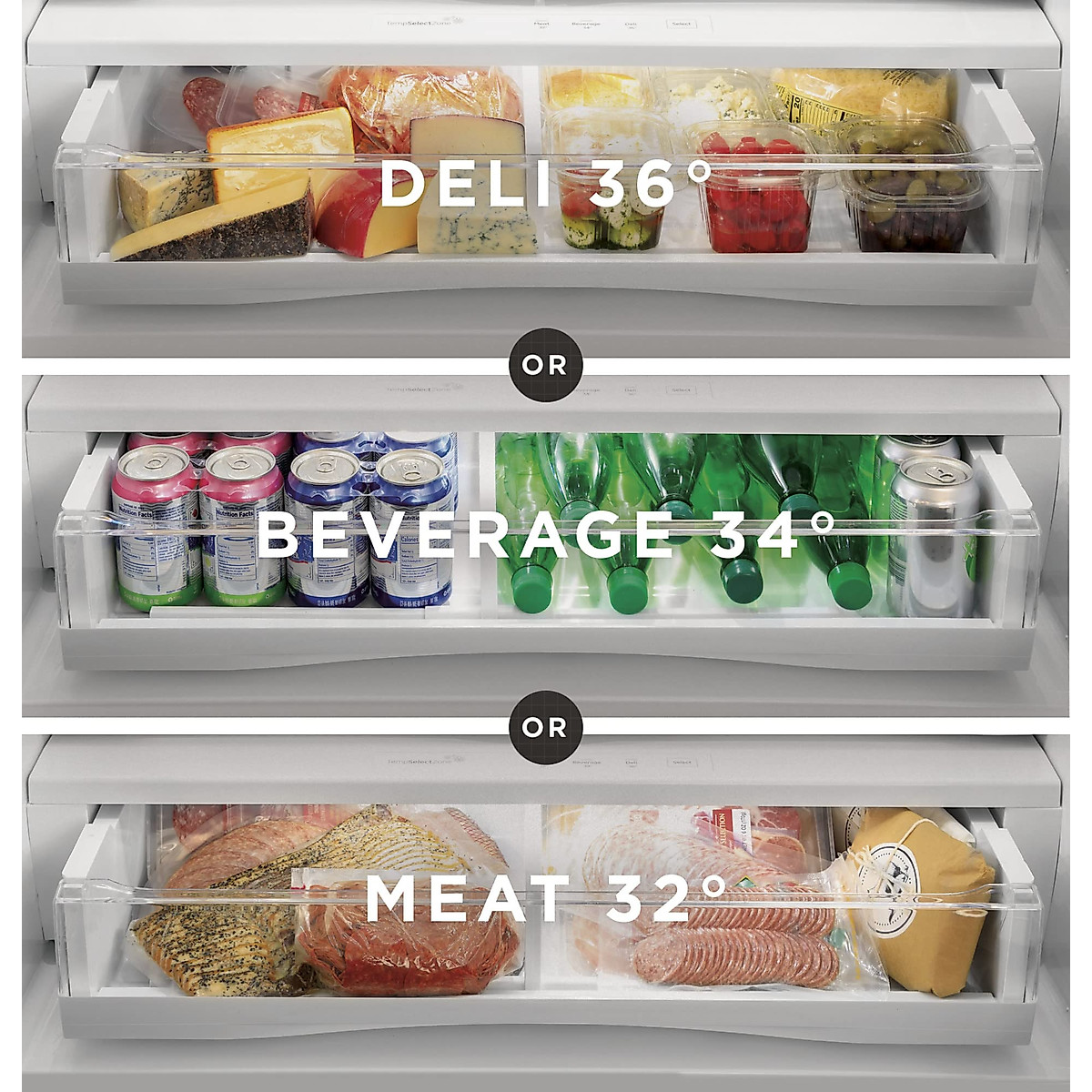 GE PROFILE PYE22KYNFS 36" Counter-Depth Bottom Freezer with French Door Twin Chill Evaporator Quick Space Shelf and LED Lighting in Fingerprint Resistant Stainless Steel