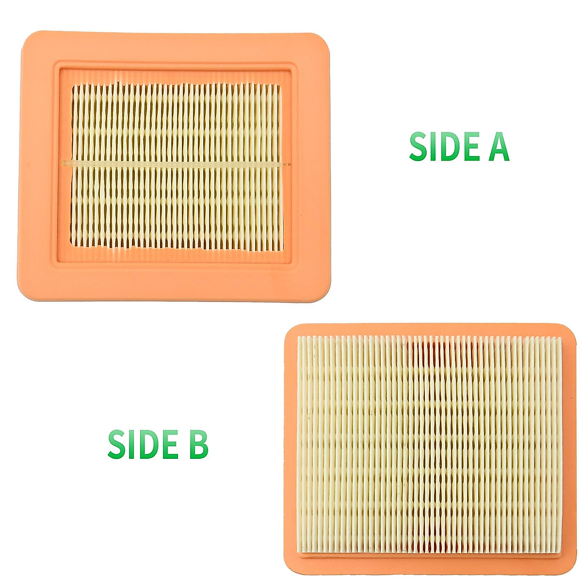 17211-Z8B-901 Air Filter Replacement for Honda GCV160A0 GCV160LA1 GC190LA GCV190LA Engine Harmony II HRR216 HRB216 HRN216 HRB217 HRC216 HRS216 Walk Behind Mower (Pack of 4)