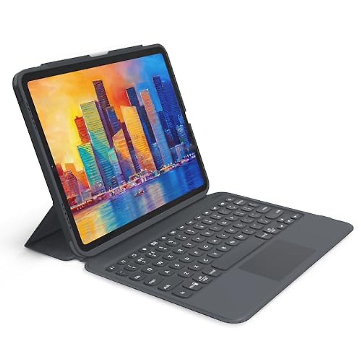 ZAGG - Pro Keys Wireless Keyboard with Trackpad and Detachable Case - Compatible with The Apple iPad 10.2"(Gen 7,8,9) - Charcoal