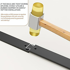 SANKEYTEW 6FT Barn Door Hardware Kit, Sliding Barn Door Hardware kit Heavy Duty, Lite Version- Combination Track Required- Easy to Install- Manual Included- Black (J-L-5)