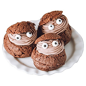 2 Bottles Candy Eyes Eyeballs Cake Cupcake Toppers Edible Eyes for Decorating, Two Size Mixed - Halloween, Christmas, Easter, and Edible Art Project Candy Decorations