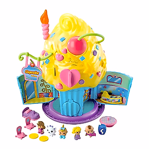 Squinkies Original Cupcake Surprize | Squishies Bake Shop Vending Machine | 9 Squishy Toys Included