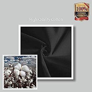 TOPDesign 2 | 6 | 12 Pack Super Strong Large 17.5"x16.5"x5" 10oz Cotton Canvas Tote Bag, Reusable Grocery Shopping Bags, Blank Black Bags for Crafts, DIY Your Creative Designs (Pack of 2)