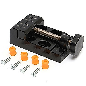 Yakamoz Universal Mini Drill Press Vise Clamp Table Bench Vice for Jewelry Walnut Nuclear Watch Repairing Clip On DIY Sculpture Craft Carving Bed Tool