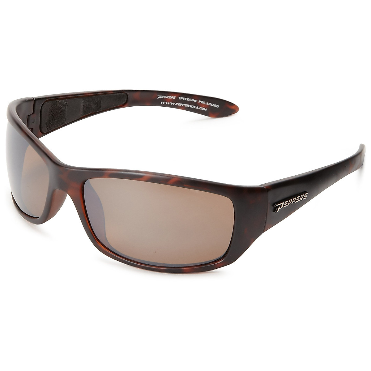Pepper's Cutthroat Polarized Sport Sunglasses, Dark Tortoise, One Size