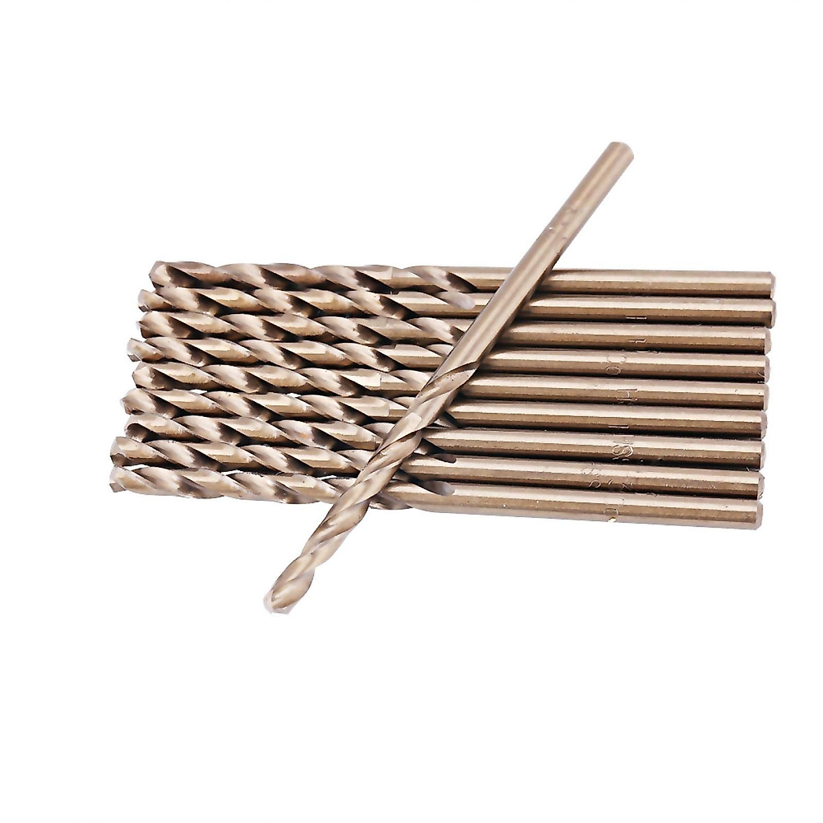 Yosoo Health Gear Cobalt Drill Bits, 3.5mm Drill Bit M35 Specialist Metal Drill Bits, Hss-co Twist Drill Bit Stainless 1.0-5.0mm for Drilling Stainless Steel Cast Iron Sheet Metal Steel Plate Angle