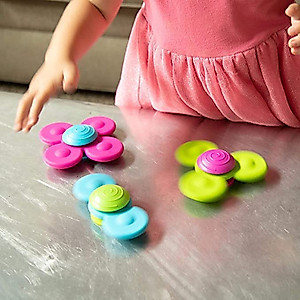 BornCare Fidget Suction whirly Spinners for Baby Toddler Kids, Durable Toys (3 Pack)