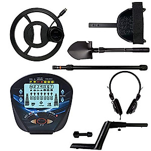 Professional Metal Detector for Adults, High Sensitivity Gold Detector with Waterproof Coil, Gold Finder with LCD Display, Pinpoint 5 Modes, Gifts for Men 10" Coil