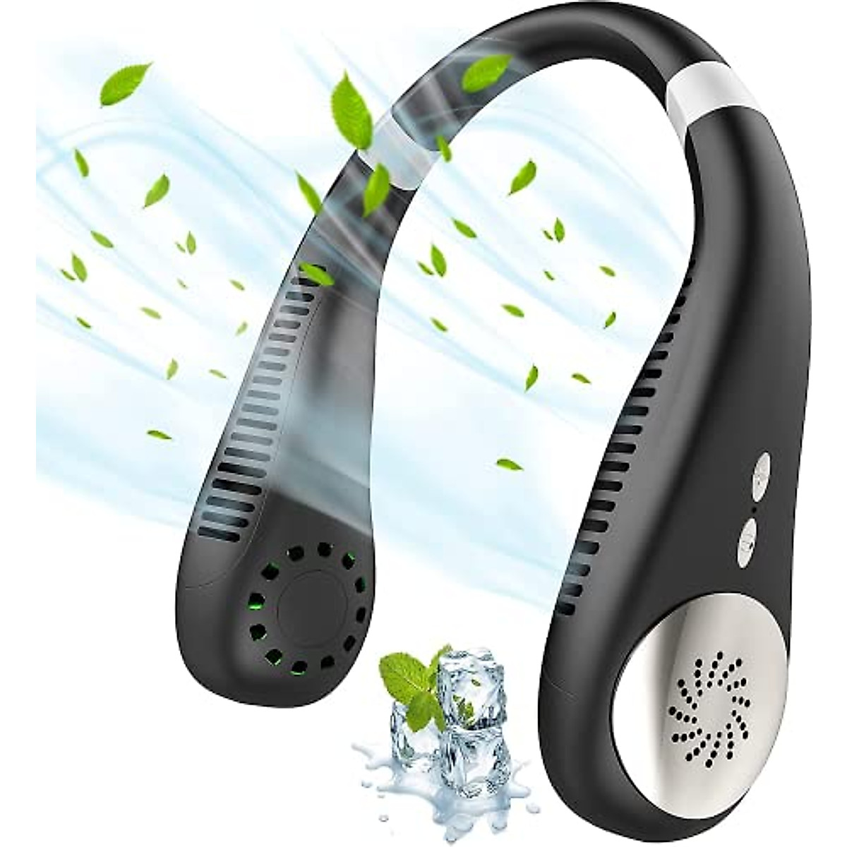 NiUB5 Neck Fans Portable Rechargeable - Personal Fans for Your Neck ,Upgraded Bladeless Cooling Neck Fan