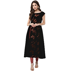 Janasya Indian Women's Tunic Tops Crepe Kurti for Women