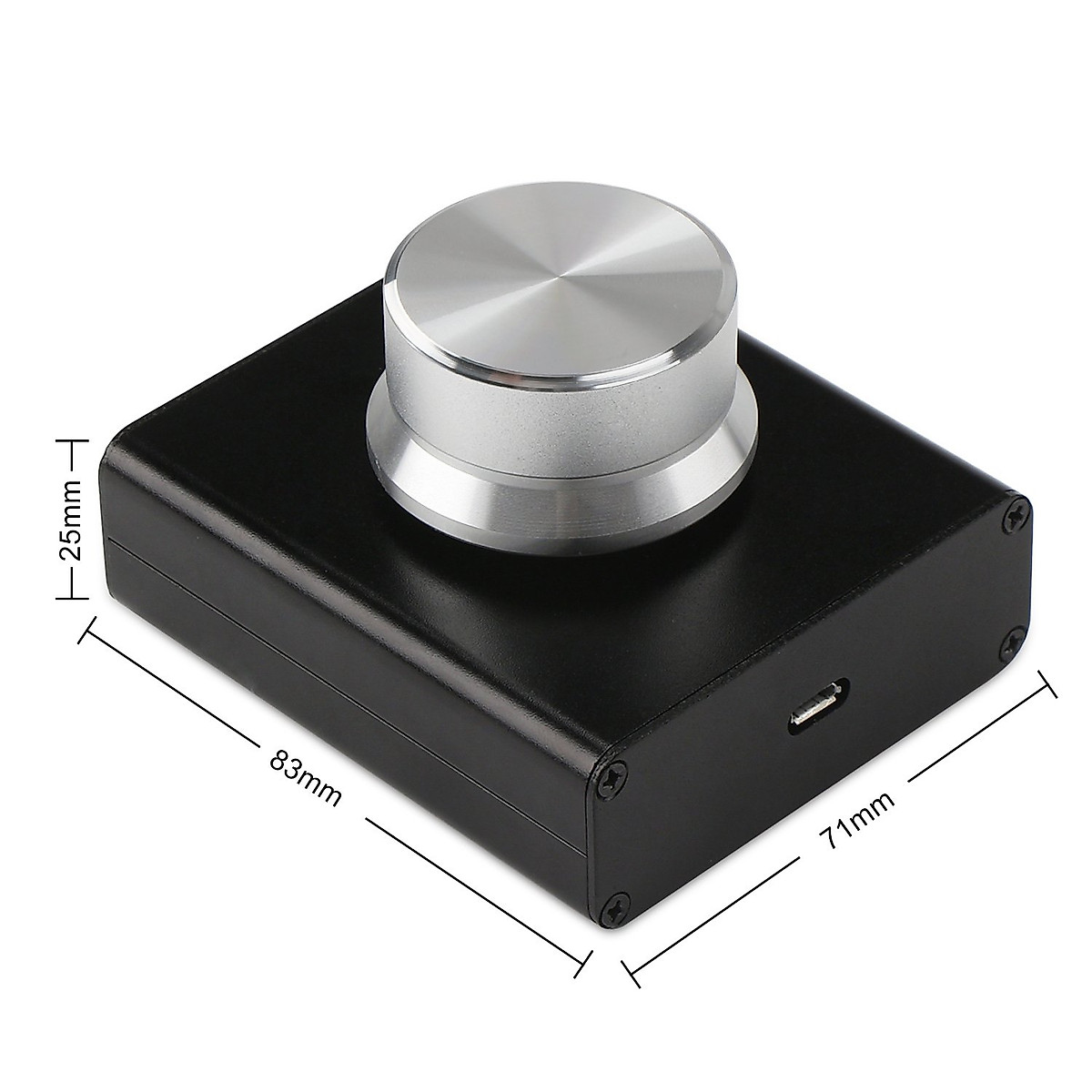 DROK USB Volume Control Knob, PC Computer Speaker Volume Control Audio External Volume Control Knob with 1-Key Mute Function Support Win7 8 10 XP Mac Vista Android