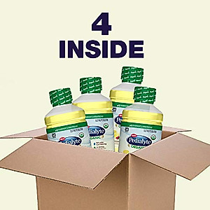 Pedialyte Organic Electrolyte Solution, Crisp Lemon Berry, 33.8 Fl. Oz (Pack of 4)