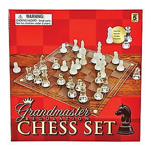 10" Glass Chess Set