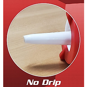 Newborn Octogun 208D Drip-Free Caulk Gun - Integrated 4-Sided Tooling Square & 2-Sided Scraper | 12:1 Thrust Ratio | Lightweight Plastic Design with Revolving Barrel