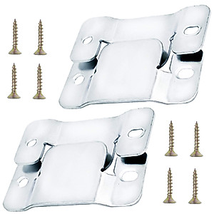 Merrian Living Sectional Couch Connector, Sofa Interlocking Connector, 4 Pcs Pack, Couch Replacement Parts, Flush Mount Bracket with Screws.