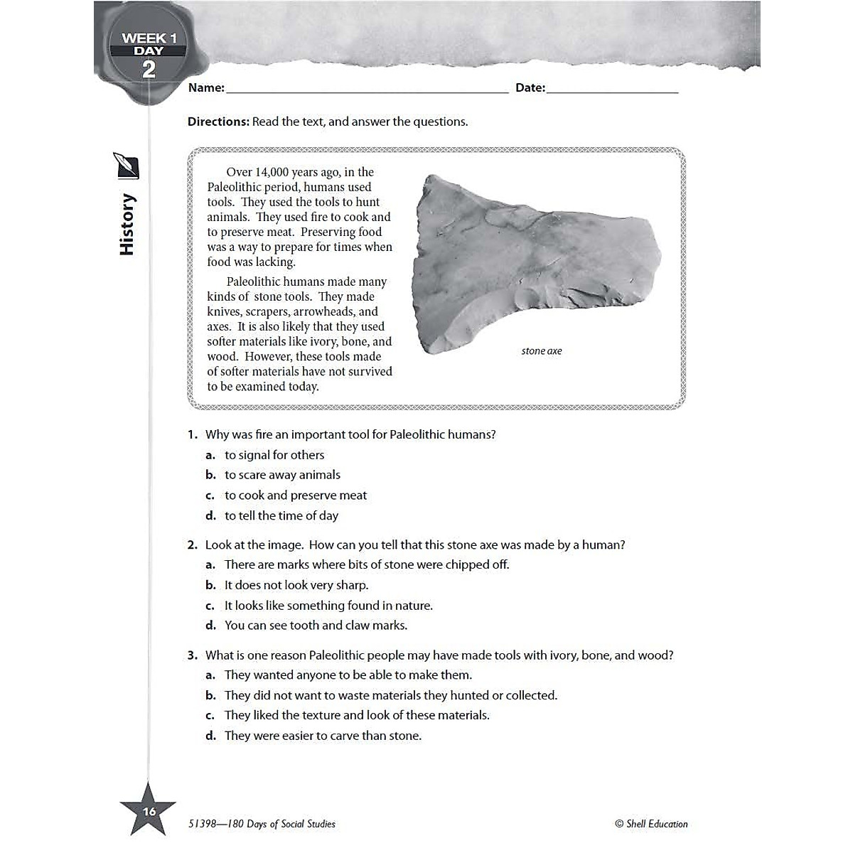 180 Days™: Social Studies, Civics for 6th Grade Practice Workbook for Classroom and Home, Cool and Fun Practice Created by Teachers (180 Days of Practice)