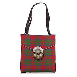 Scottish Clan MacIntosh Tartan Plaid With Sporran Tote Bag
