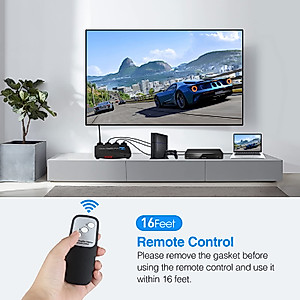 8K@60Hz HDMI 2.1 Switch, HDMI Switch 3 in 1 Out, 3-Port HDMI Switcher Selector, Supports 4K@120Hz, 1080P@240Hz, 1080P@120Hz for Fire Stick, HDTV, PS4/5, Game Consoles with Remote Control