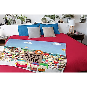 INTIMO South Park TV Show Stan Kyle Cartman Kenny McCormick Full Cast Throw Blanket
