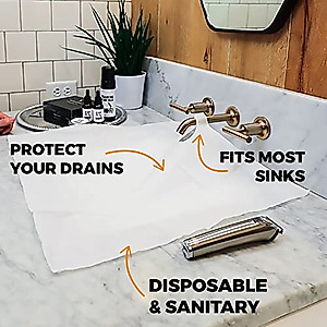 Beard Butler Disposable Beard Hair Catcher (18 Sheets) – Beard Bib - Beard Apron Alternative – Mens Beard Care – 100% Biodegradable Tissue – Buzz, Catch Toss